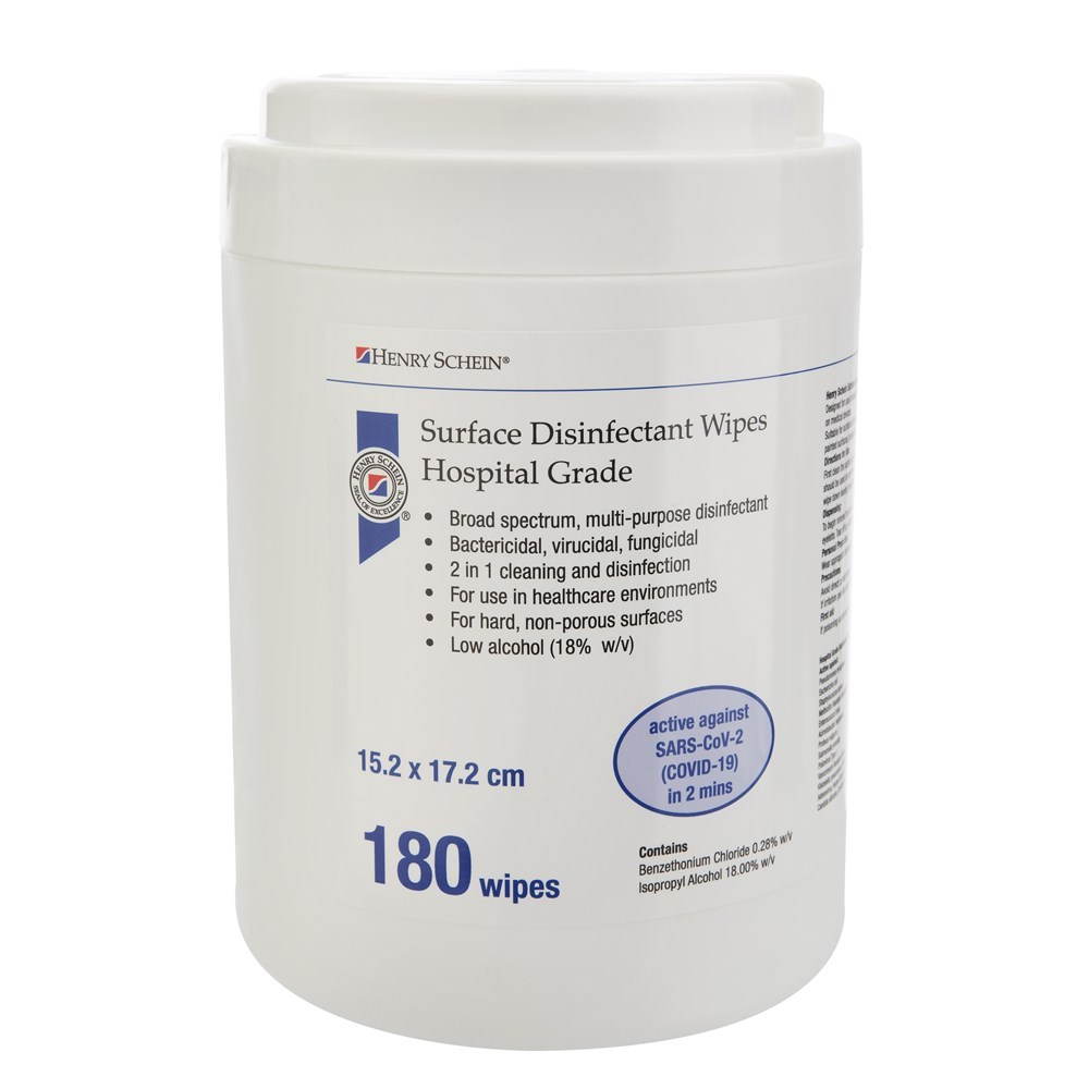 HS 5722626 HS SURFACE Disinfectant Wipes Hospital Grade 180 Tub HS 5722626 HS SURFACE Disinfectant Wipes Hospital Grade 180 Tub