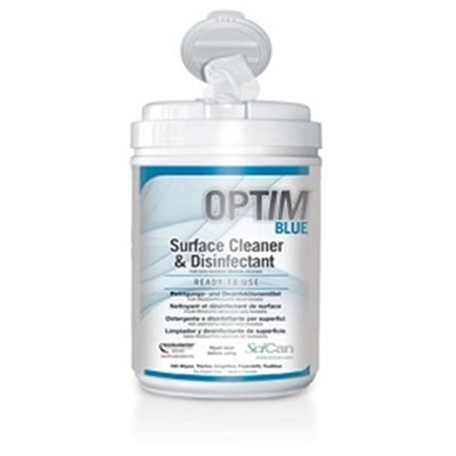 SCI-OPTAZBLUE-12 - OPTIM Blue Wipes Cleaning and Disinfecting Tub of ...